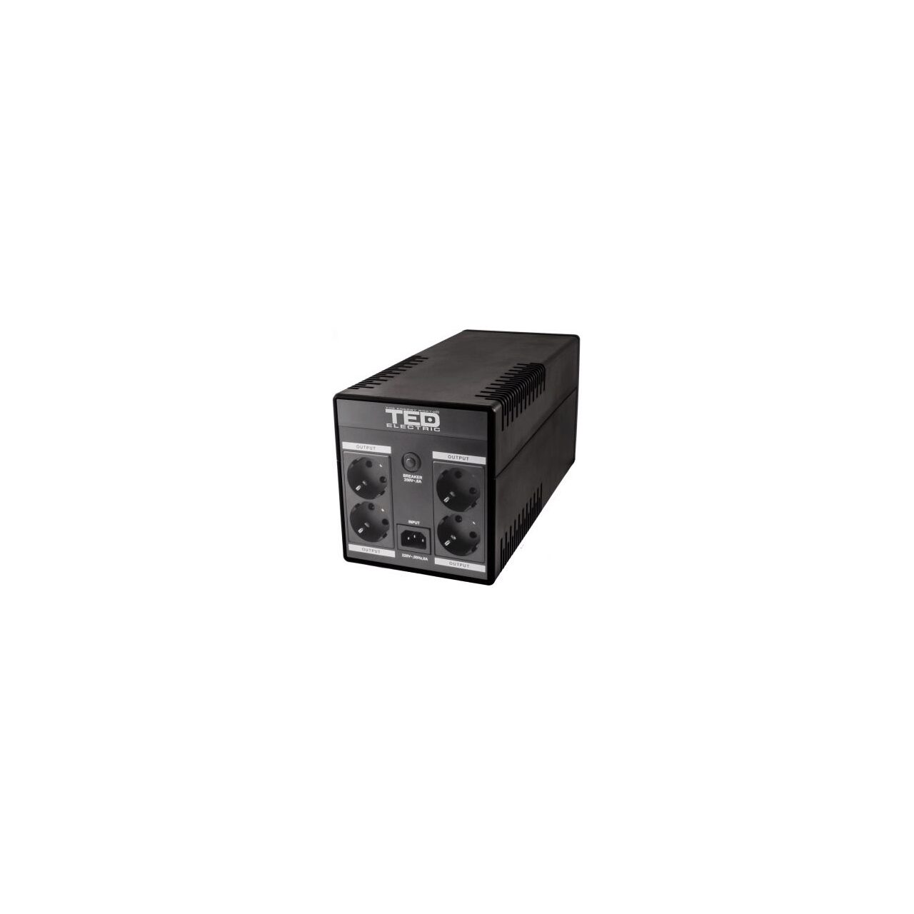 UPS 1100VA/600W LCD Line Interactive AVR 4 schuko USB Management TED ...