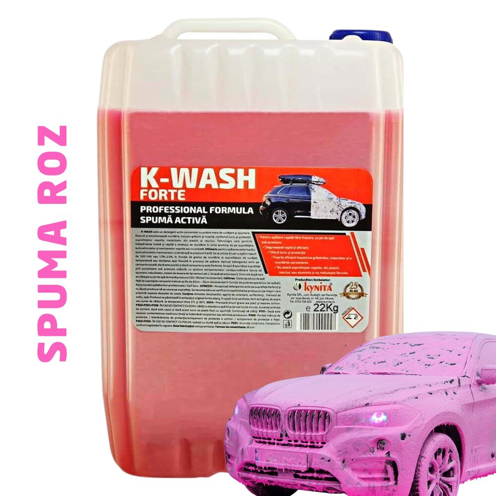 K-WASH Forte spuma activa profesionala roz 22kg - BRICOLAJ.RO