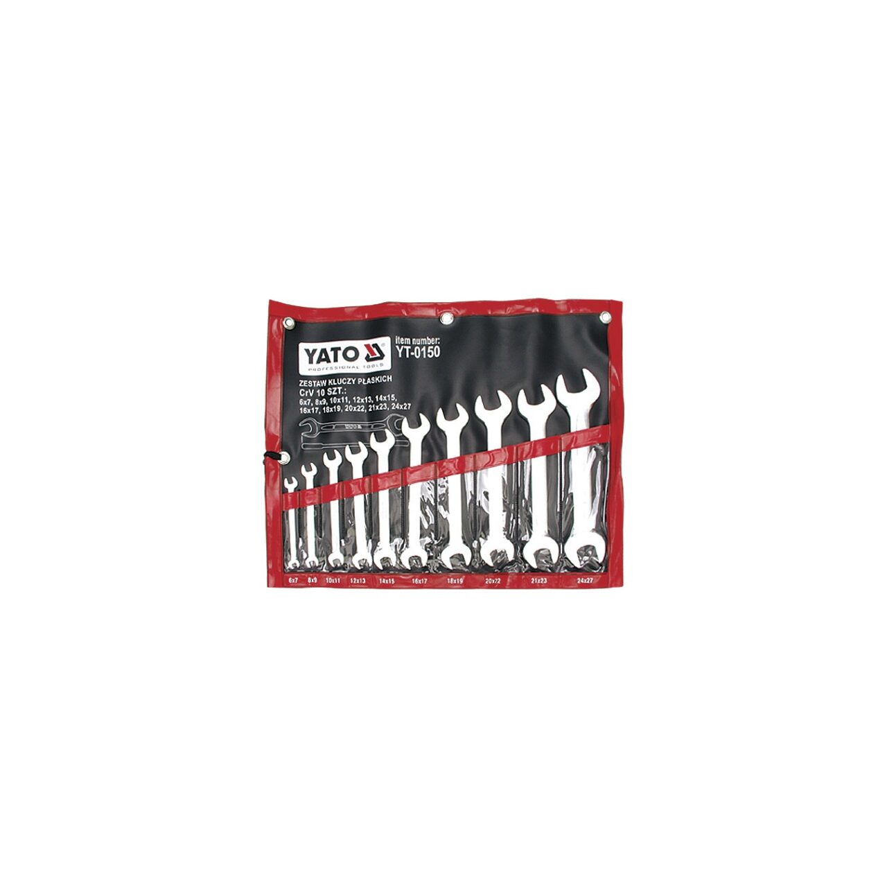 Set 10 chei fixe industriale 6 - 27 mm Yato YT-0150 - BRICOLAJ.RO